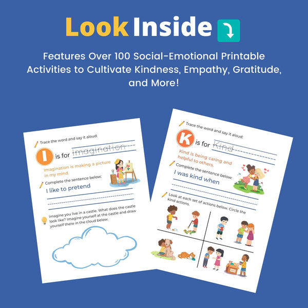 SEL Activity and Tracing Workbook (DIGITAL PDF) - Alphabet For Humanity