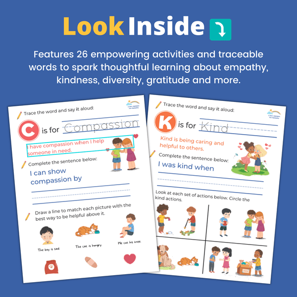 SEL Activity and Tracing Workbook (DIGITAL PDF) - Alphabet For Humanity