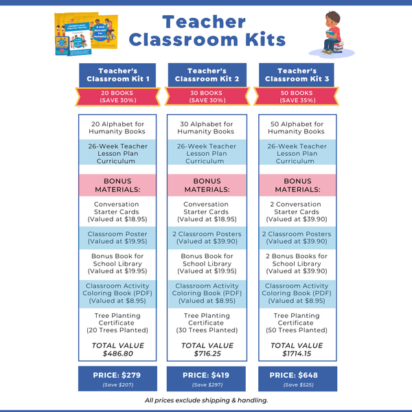 Teacher's Classroom Kits (SAVE 30%) - Alphabet For Humanity