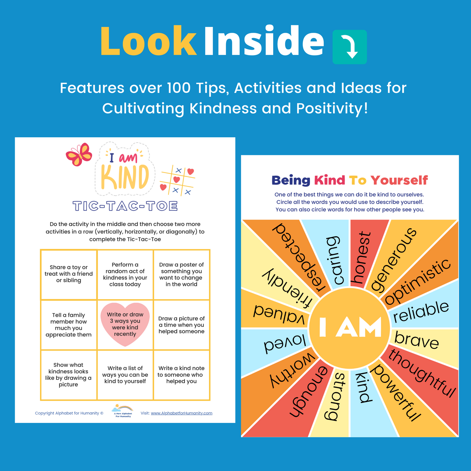 Raising Kind Kids - Kindness Printable Activity Kit (PDF) - Alphabet ...
