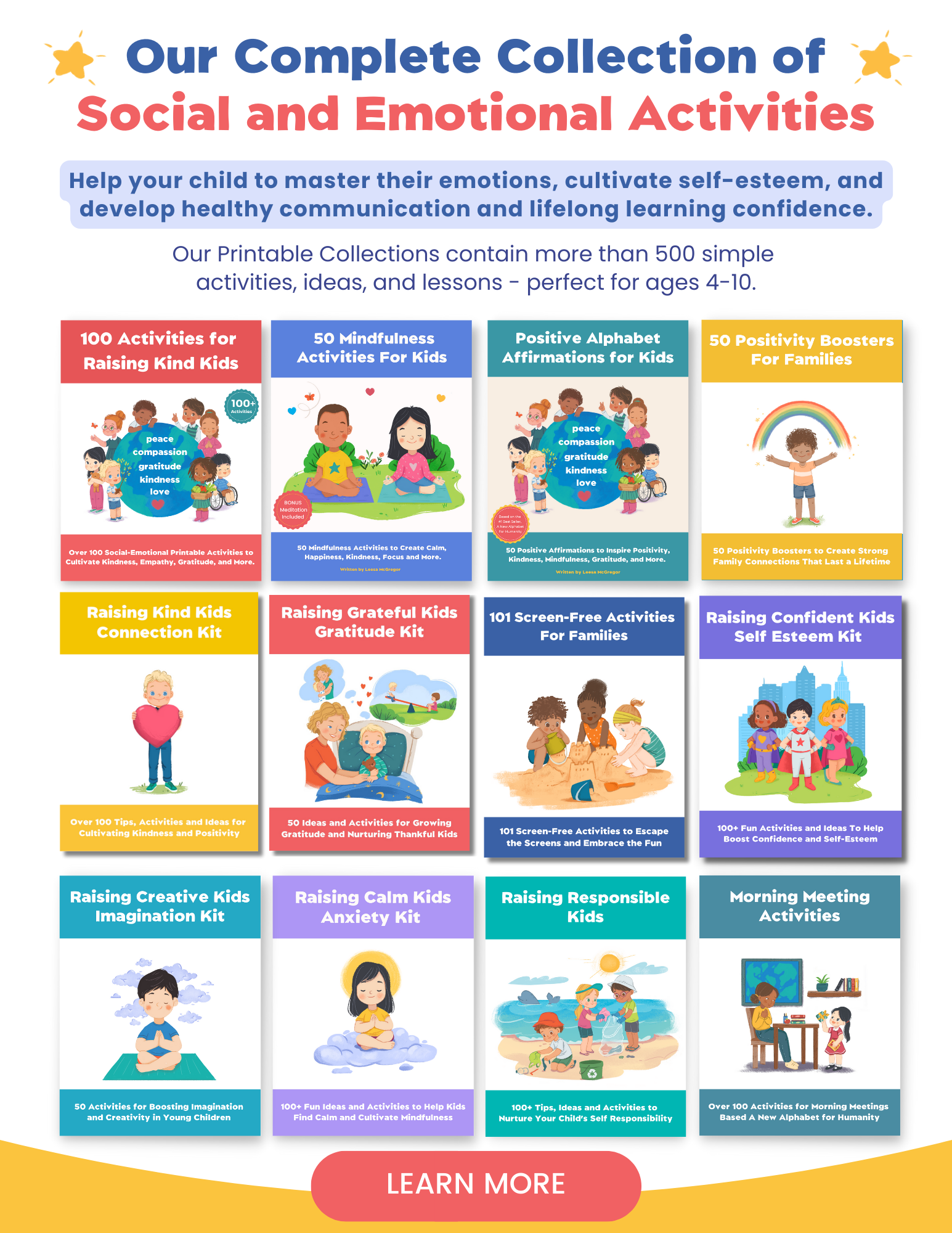 Raising Kind Kids - Kindness Printable Activity Kit (PDF) - Alphabet ...